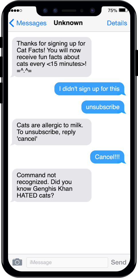 Cat Facts - Text Prank App